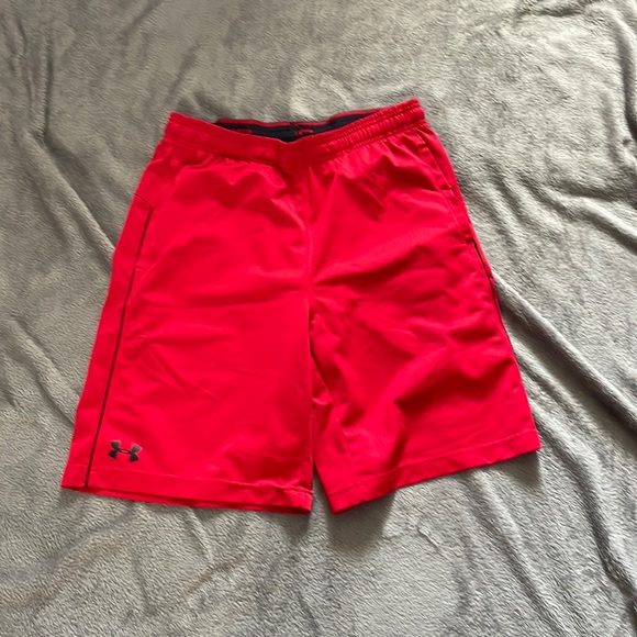 Under Armour | Shorts | Mens Red Large Under Armour Shorts | Poshmark